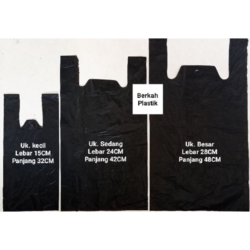 Jual Kresek hitam kiloan plastik kresek los hitam 1kg Besar Sedang Kecil | Shopee Indonesia