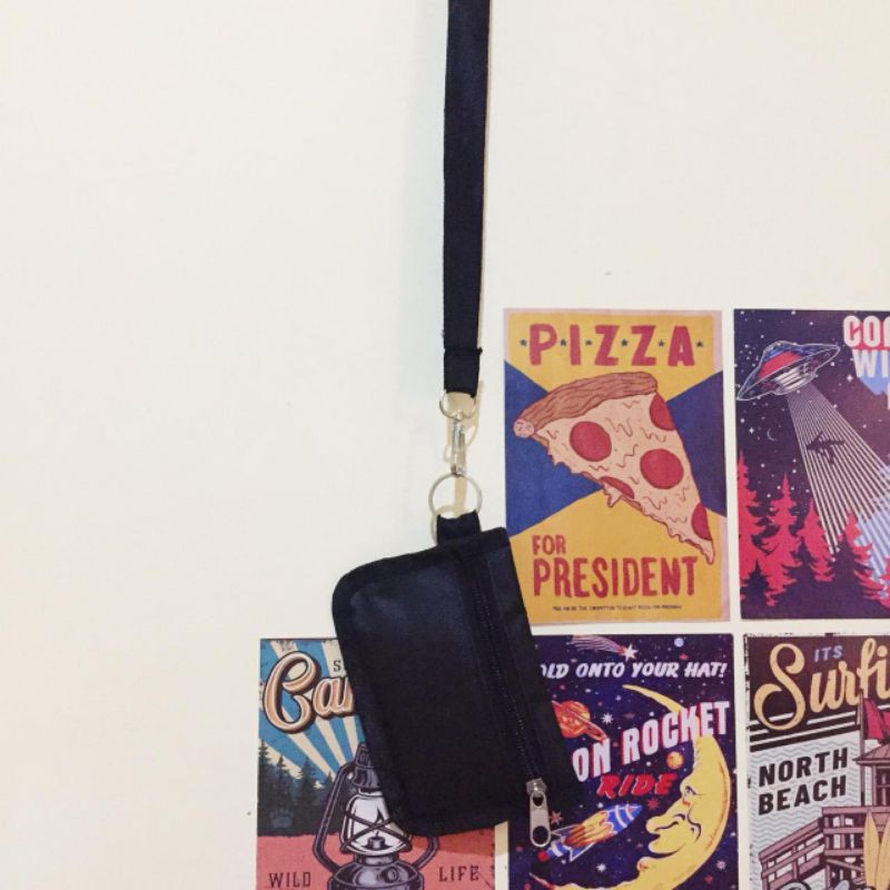 Jual Hanging Wallet (Black) | Shopee Indonesia