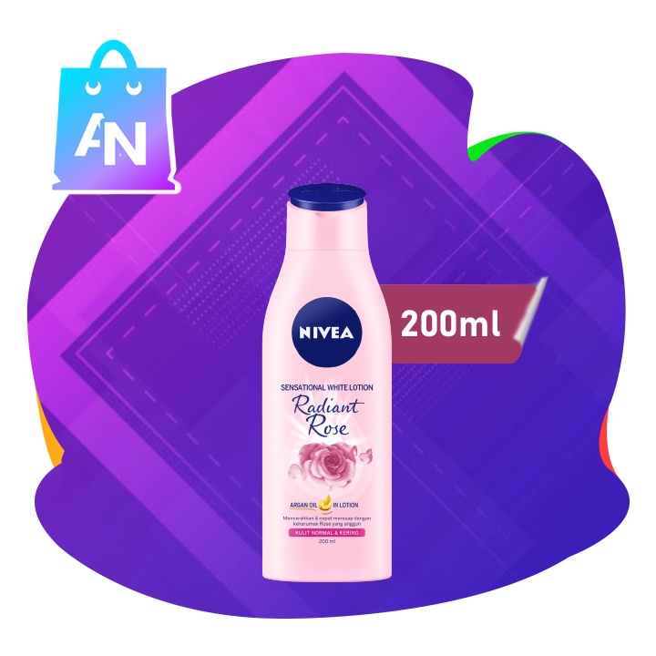 Jual Nivea Sensational White Lotion Argan Oil Radiant Rose 200ml ...