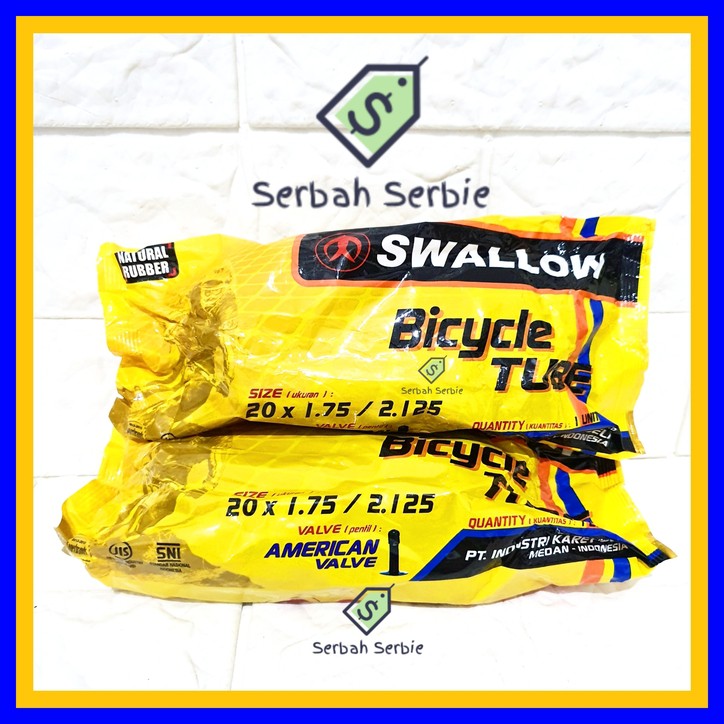 Jual BAN DALAM SEPEDA 20X1.75 20X2.125 SWALLOW 48 MM 20 X 175 190 195 200 210 2125 1.75 1.90 1. ...