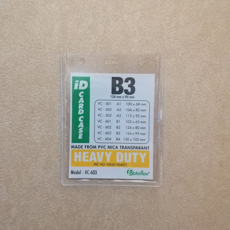Jual ID CARD Holder Id CARD case DATAFLEX B3 heavy duty. NAMETAG plastik. | Shopee Indonesia