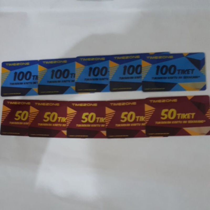 Jual Kartu Tiket Timezone 1000 Tiket | Shopee Indonesia