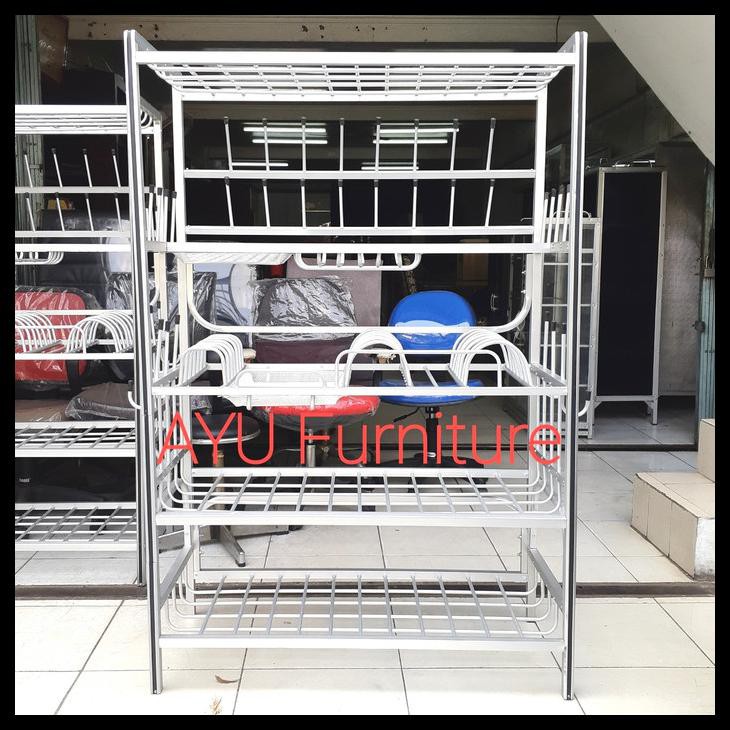 Jual Rak Piring Terbuka Alumunium Pipa Besar | Shopee Indonesia