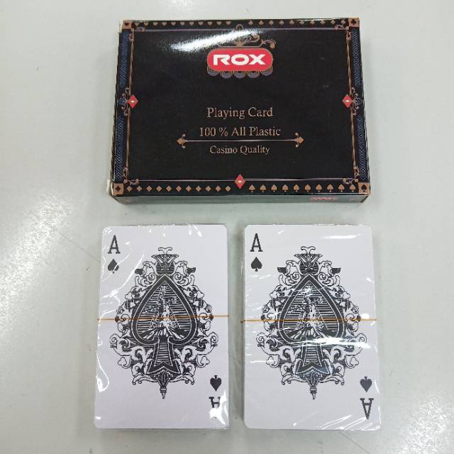 Jual Kartu card remi plastik rox double doble dobel isi 2 | Shopee ...