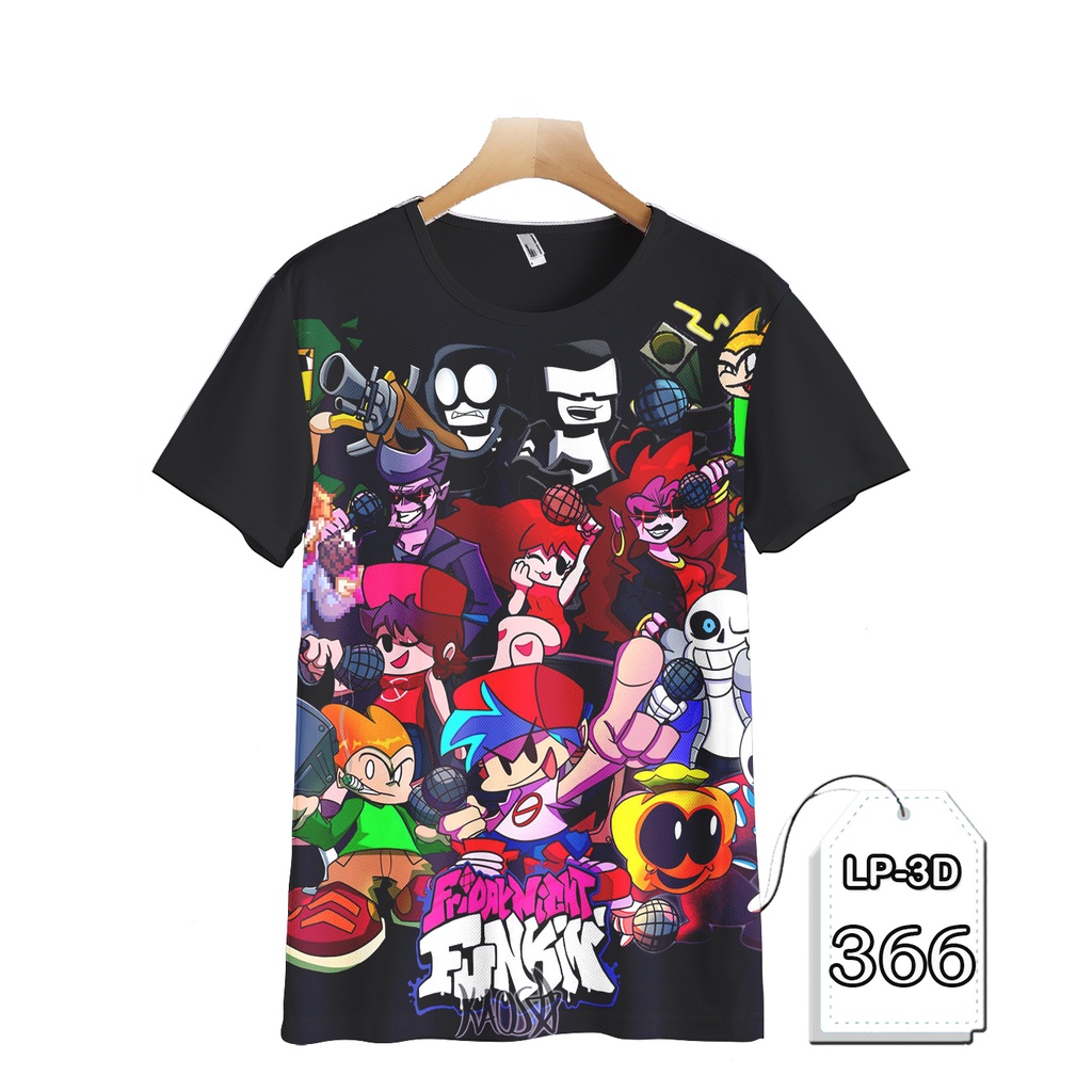 Jual Kaos Friday Night Funkin Baju Game Animasi Anak #LP3D-366 | Shopee ...