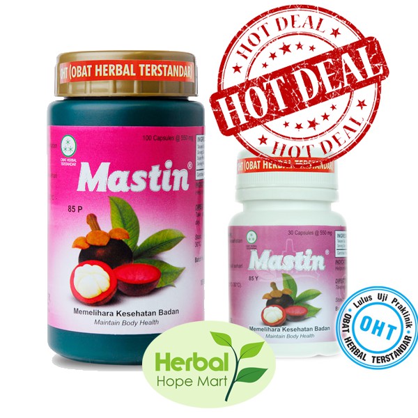 Jual Promo Mastin 100 Kapsul & 30 Kapsul ( Mengandung Antioksidan Yang ...