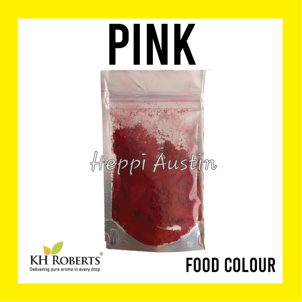 Jual Pewarna Makanan Bubuk Pink KH Robert 25 Gram | Shopee Indonesia
