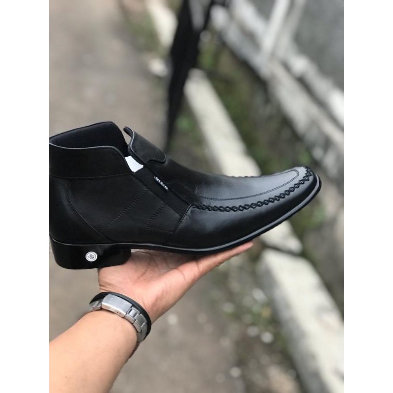 Jual SEPATU PULL KULIT ASLI ZIPPER TERBARU PANTOFEL PORMAL KANTOR ...