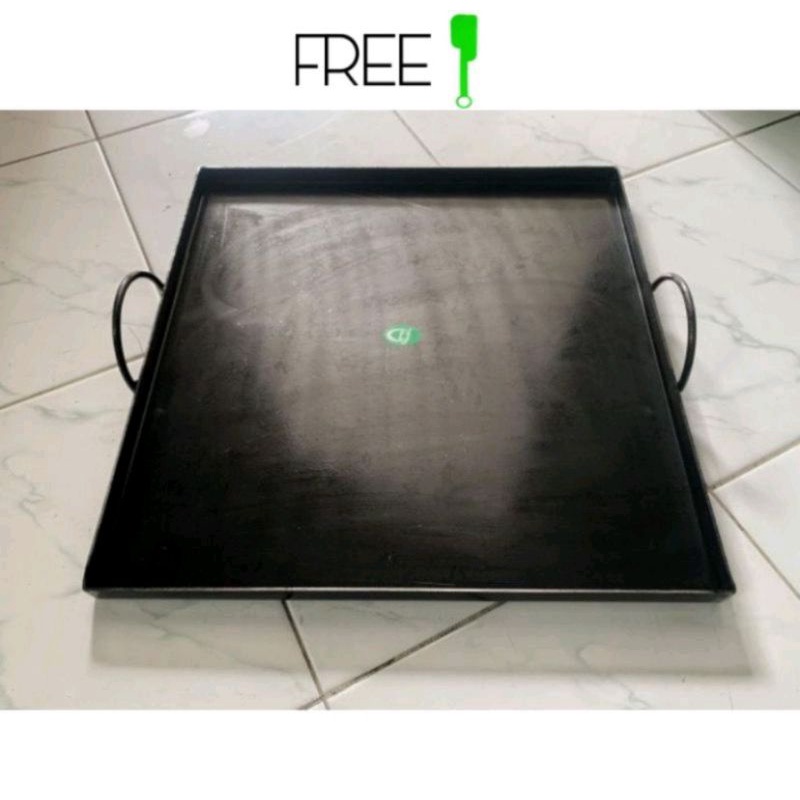 Jual Wajan Martabak Telor / Wajan Burger Kebab / Wajan Baja Hitam Bonus ...