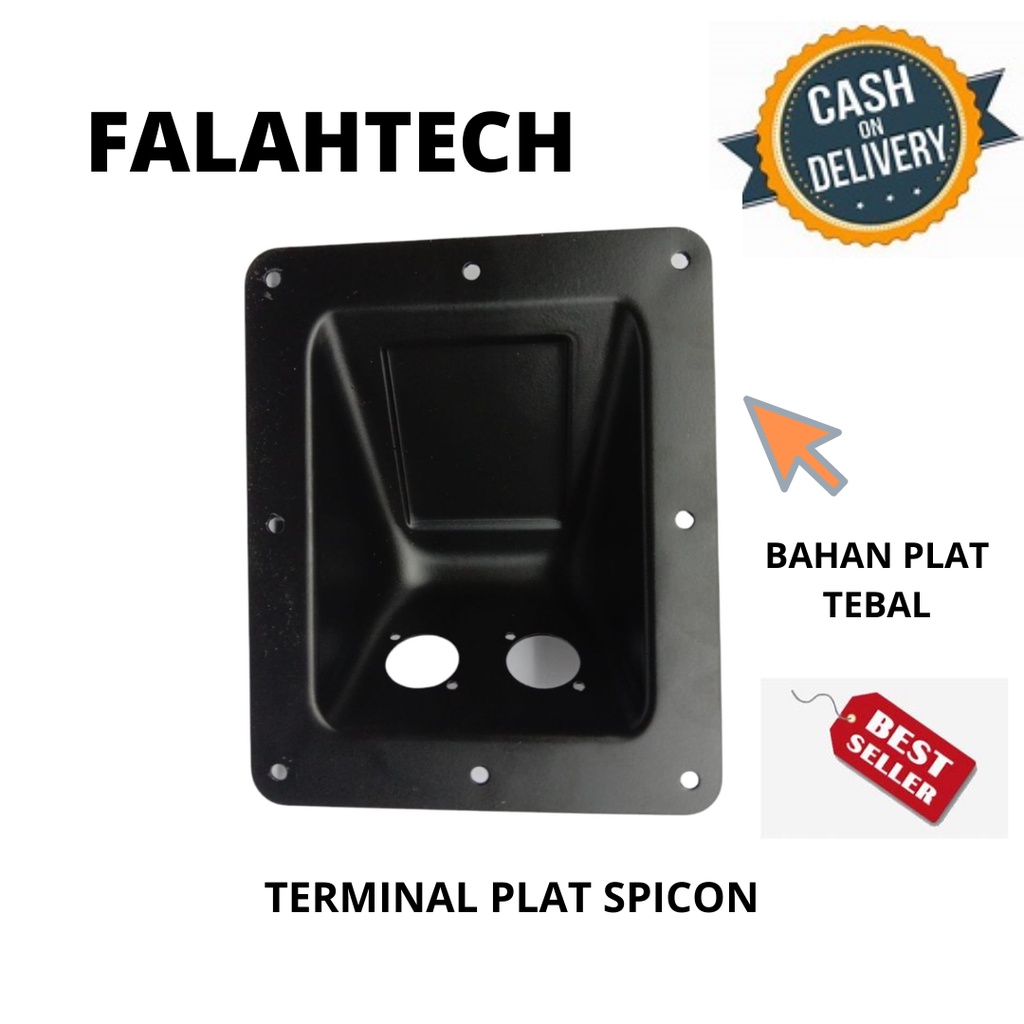 Jual TERMINAL PLAT SPICON PANEL SPICON PLAT BESI HITAM | Shopee Indonesia