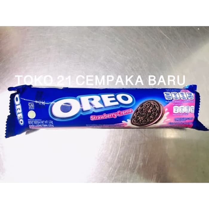 Jual Oreo Strawberry Creme ROLL 119 gram | Murah Oreo Stroberi Biskuit ...