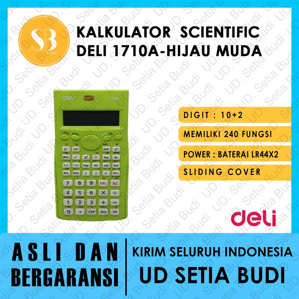 Jual Kalkulator Scientific Deli 1710A asli dan bergaransi | Shopee ...