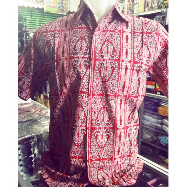 Jual Kemeja GORGA Batik MOTIF batak gorga katun bahan bagus katun asli ...