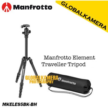 Jual Manfrotto Element Small Aluminum Traveler Tripod Black - MKELES5BK ...