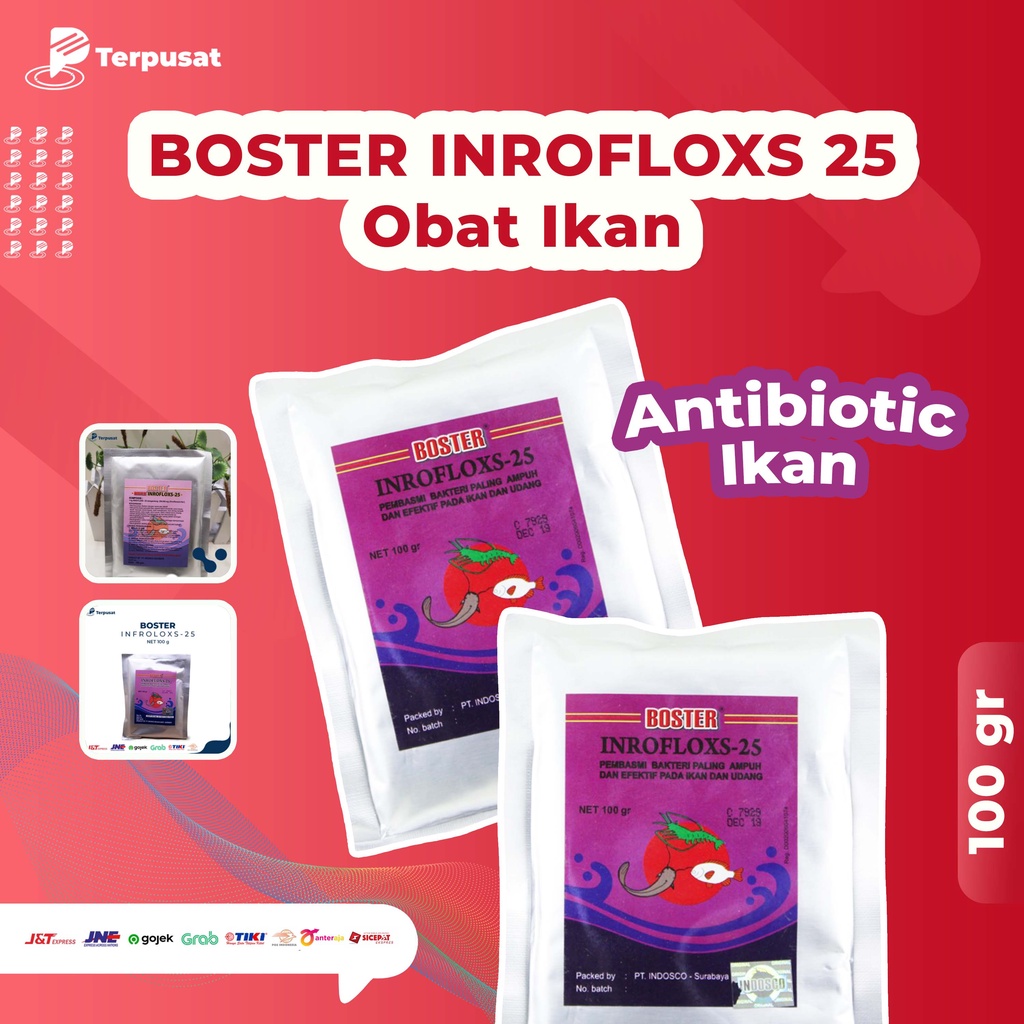 Jual Boster Inrofloxs 25 100 gram Obat ikan Antibiotik Ikan | Shopee ...