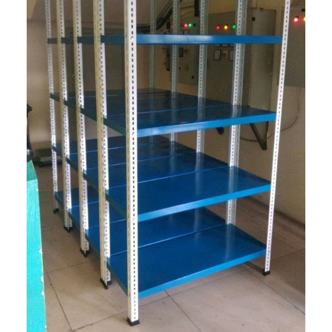 Jual rak besi siku 100x40x200 4 susun | rak besi siku lubang | rak ...