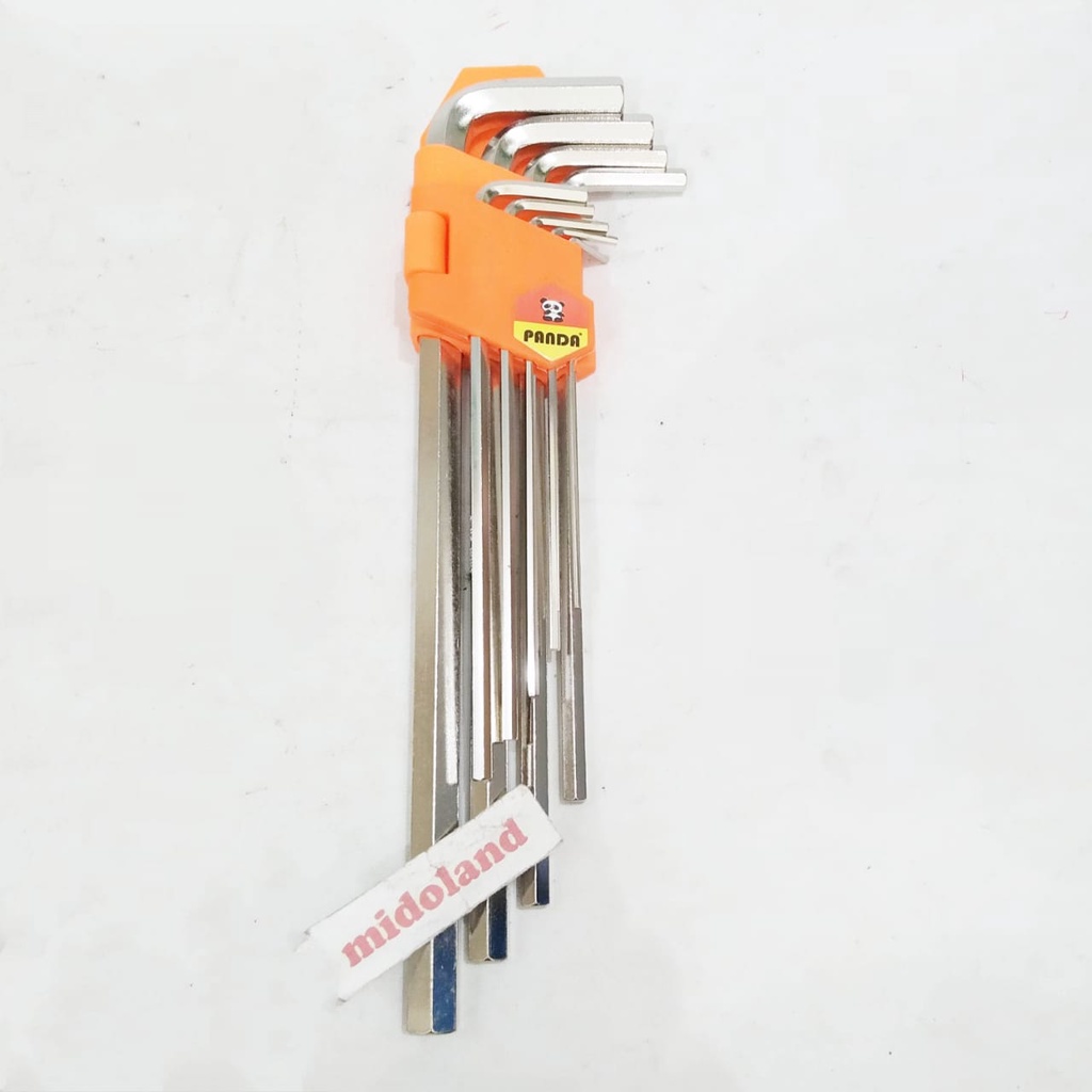 Jual Kunci L hexagonal hexa Hexagon panjang Set 9pcs 9 pcs | Shopee ...