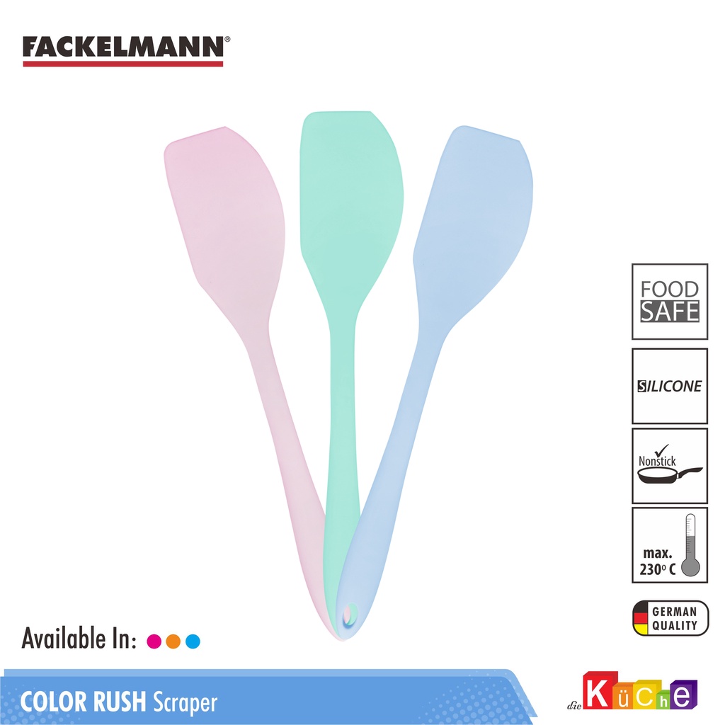 Jual Fackelmann Silicone Scraper Spatula Silikon Tahan Panas Anti ...