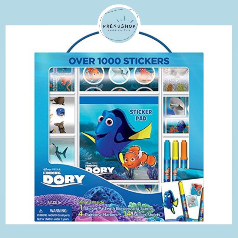 Jual Sticker Box Disney Pixar Finding Dory Bilingual (Over 1000 ...