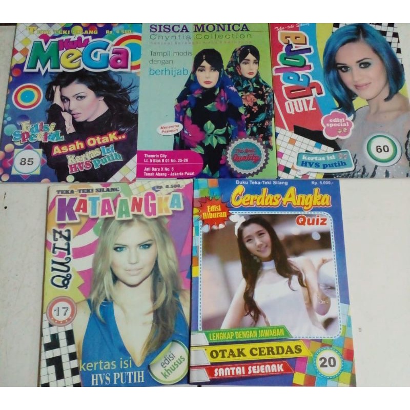 Jual 5 BUKU TEKA TEKI SILANG ATAW TTS (ANGKA) | Shopee Indonesia