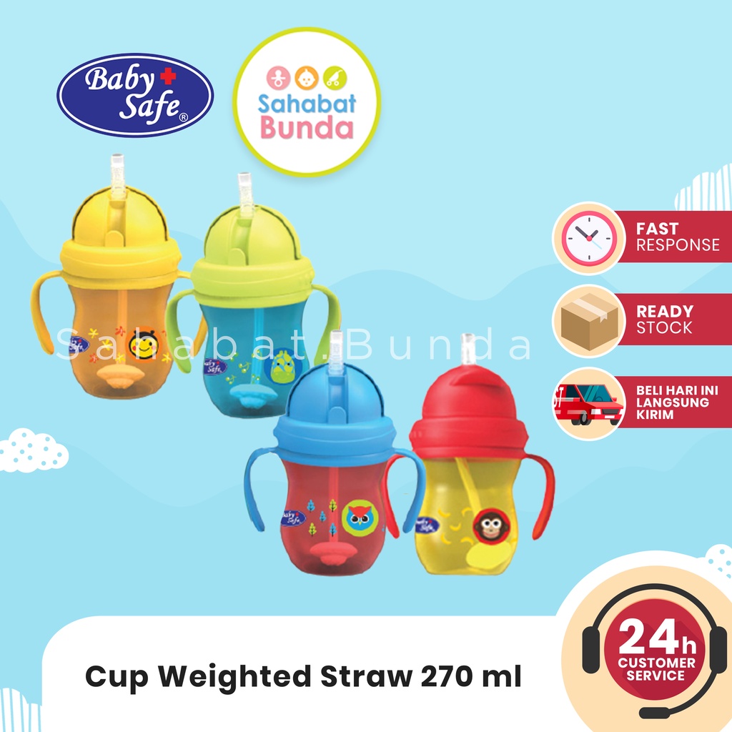 Jual BABY SAFE Training Cup Straw 6m+ Botol Minum Anak Anti Tumpah ...
