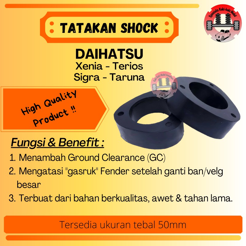 Jual Karet Tatakan Shock Depan Lift Kit Daihatsu Xenia Terios Sigra ...