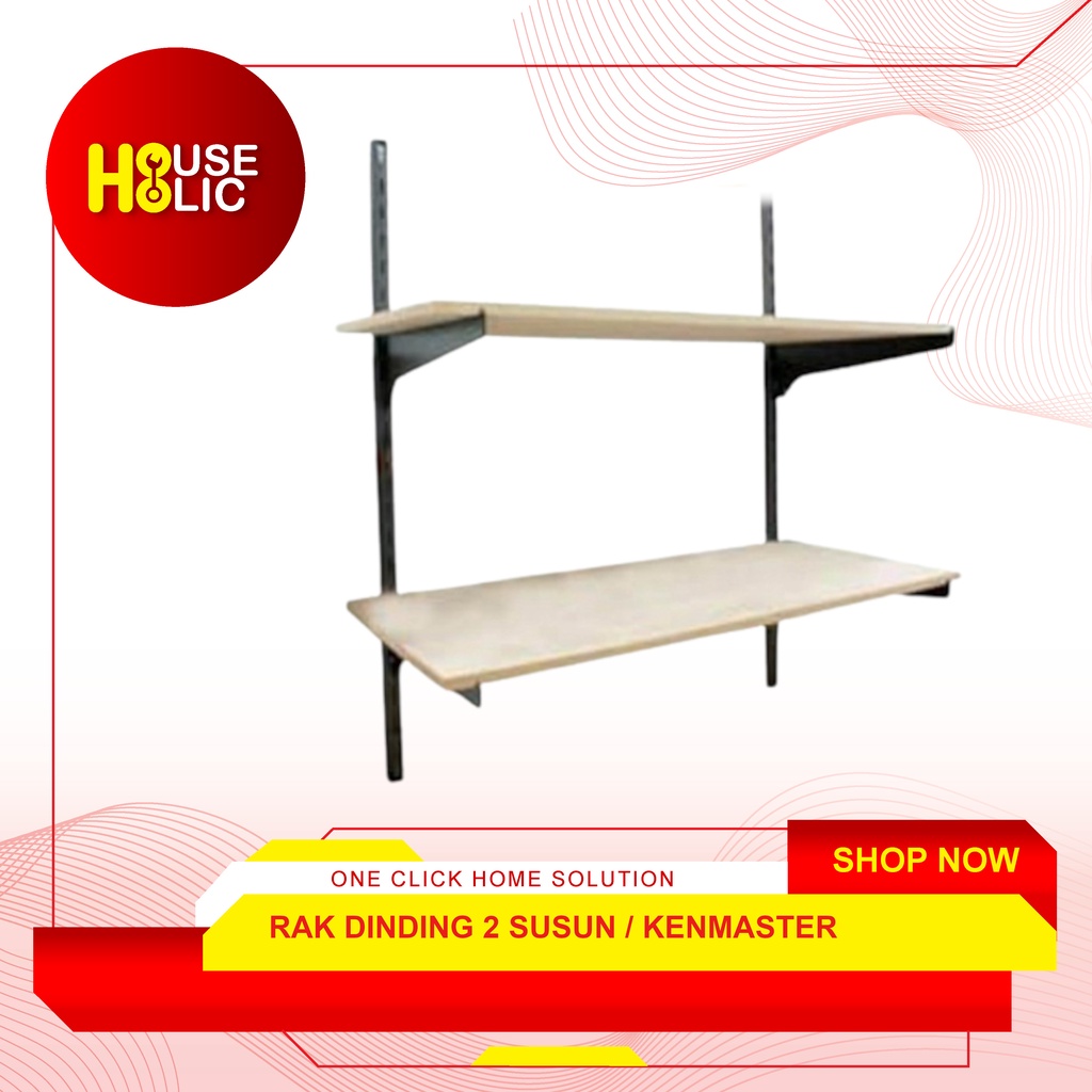 Jual Rak Dinding Ambalan Gantung 2 Susun Besi / Selving Bracket ...