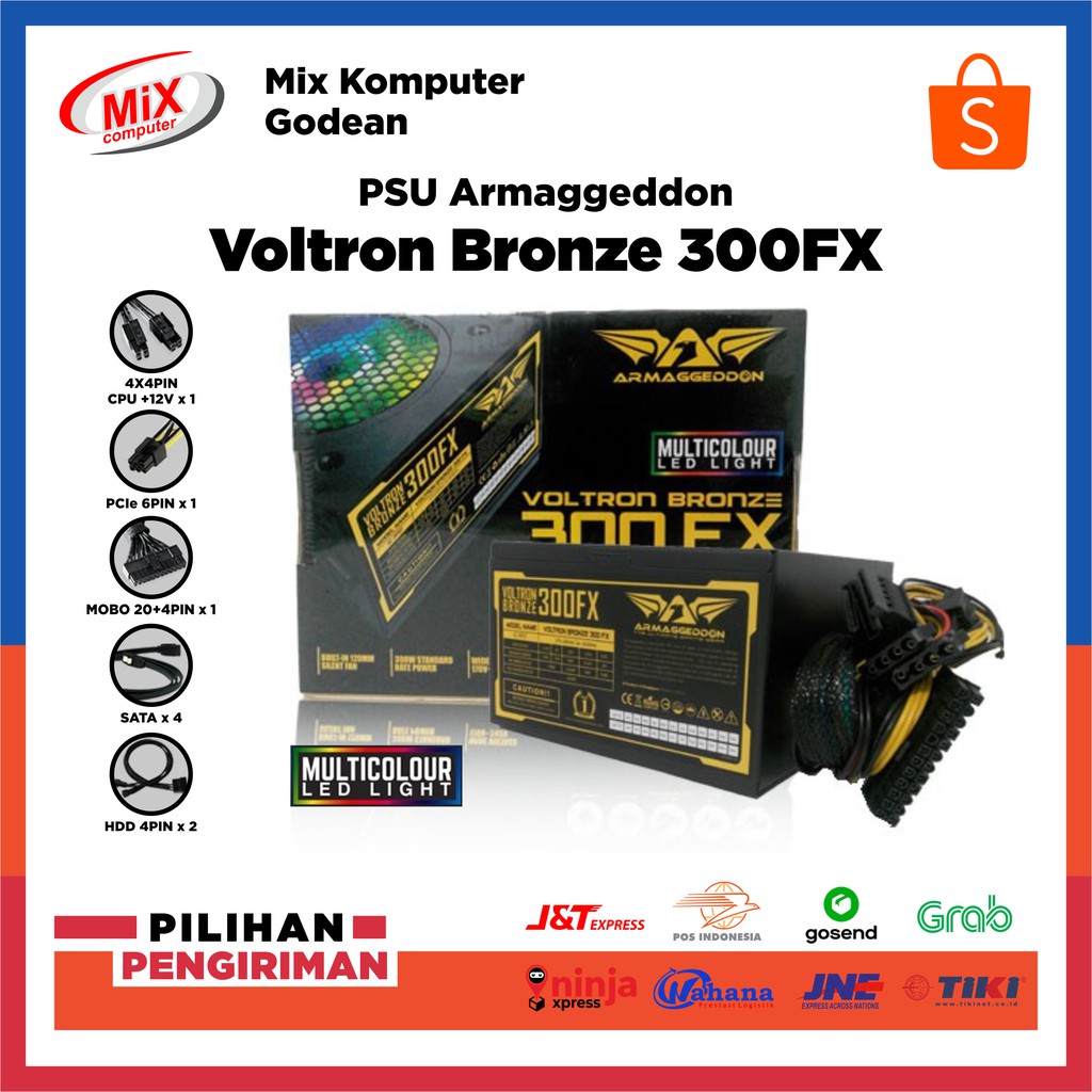Jual Power Supply Armaggeddon Voltron 300FX RGB Bronze (PSU) | Shopee Indonesia