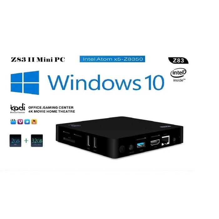 Jual MINI PC Z83 II Intel Atom x5-Z8350 2GB RAM 32GB ROM TV Box WIndows ...