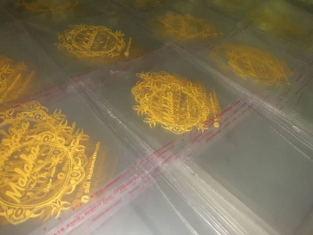 Jual 300 lbr opp 15x25 custom sablon 1 warna | Shopee Indonesia