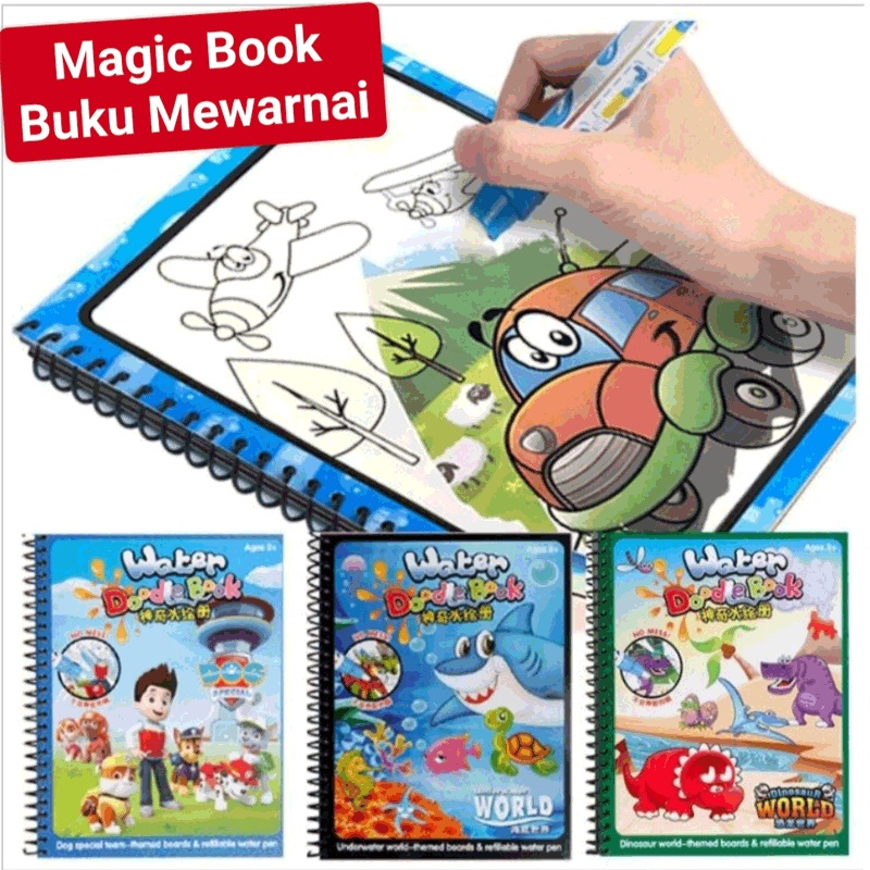 Jual [READYSHOP] Magic Book Invisible Ink / BUKU GAMBAR / BUKU MEWARNAI ...
