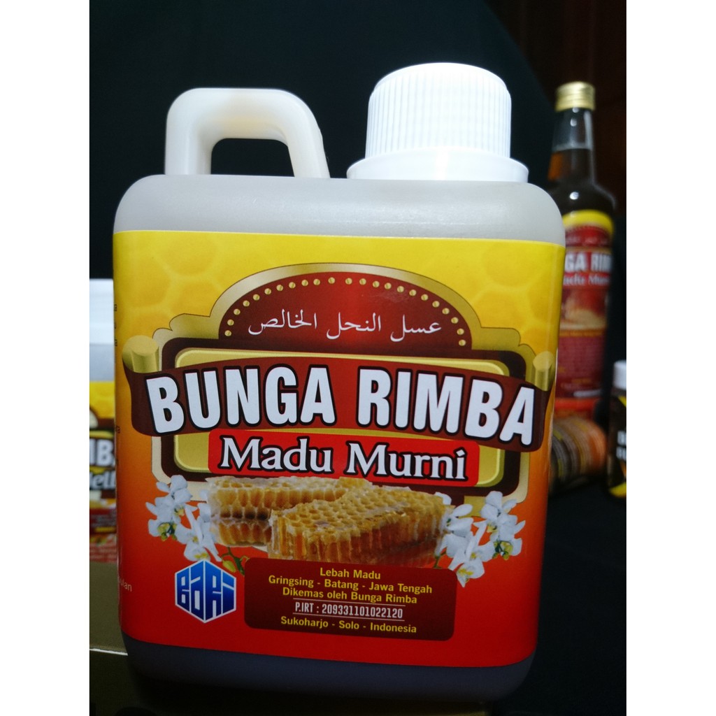Jual MADU MURNI ASLI BUNGA RIMBA MULTIFLORA KEMASAN 500gr | Shopee ...