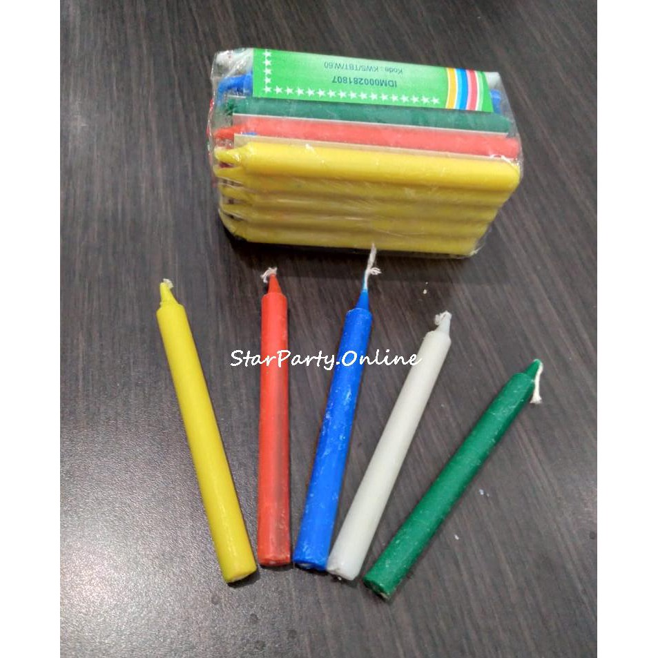 Jual Lilin Pelangi TIGA BERLIAN dan BIOLA isi 30pcs /Lilin Natal /Lilin ...