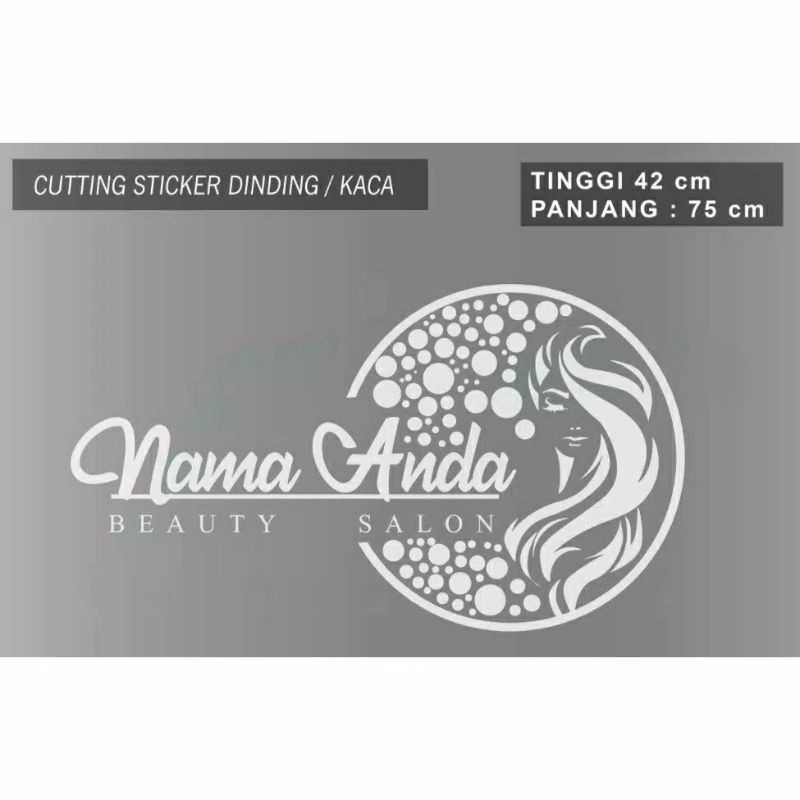Jual stiker kaca salon stiker dinding salon kecantikan rambut stiker ...