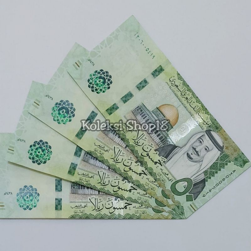 Jual Koleksi Arab Saudi Riyal Pecahan 50 Riyal | Shopee Indonesia