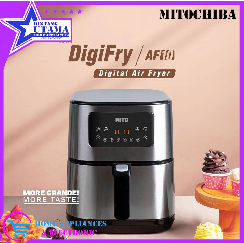 Jual (COD) AIR FRYER MITO MITOCHIBA AF10 / AF2 / AF1 / DIGITAL AIR ...