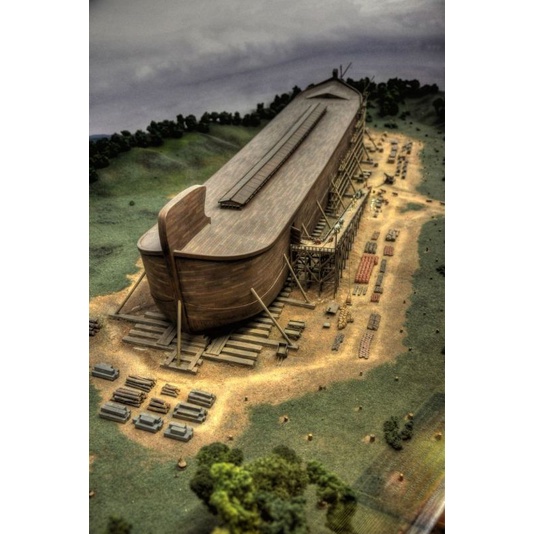 Jual hiasan dinding poster kapal nabi Nuh as plus BINGKAI ukuran 53*35 ...