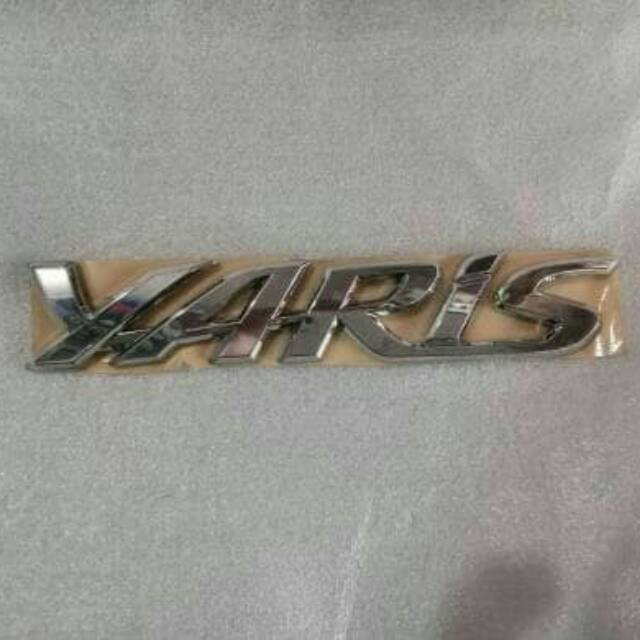 Jual Emblem Tulisan YARIS Chrome Original | Shopee Indonesia