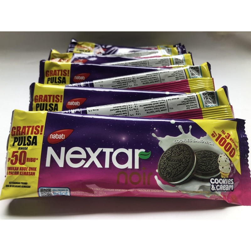 Jual NEXTAR NOIR Renceng isi 10 sachet x 22 gr | Shopee Indonesia