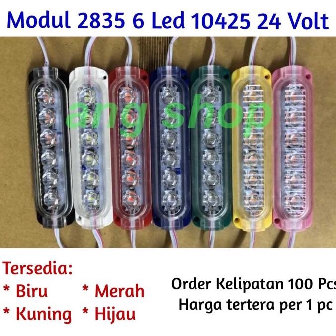 Jual Modul 2835 6 Mata Led 10425 24V Warna - Min. Kelipatan 100 Pcs ...
