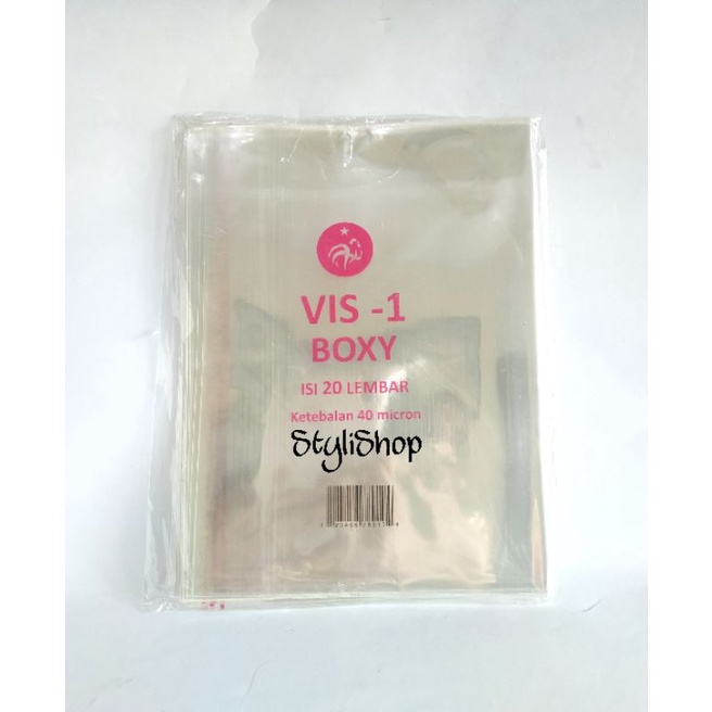 Jual (BOXY) Sampul Buku Ukuran Boxy Plastik OPP + Lem Isi 20 Lembar ...