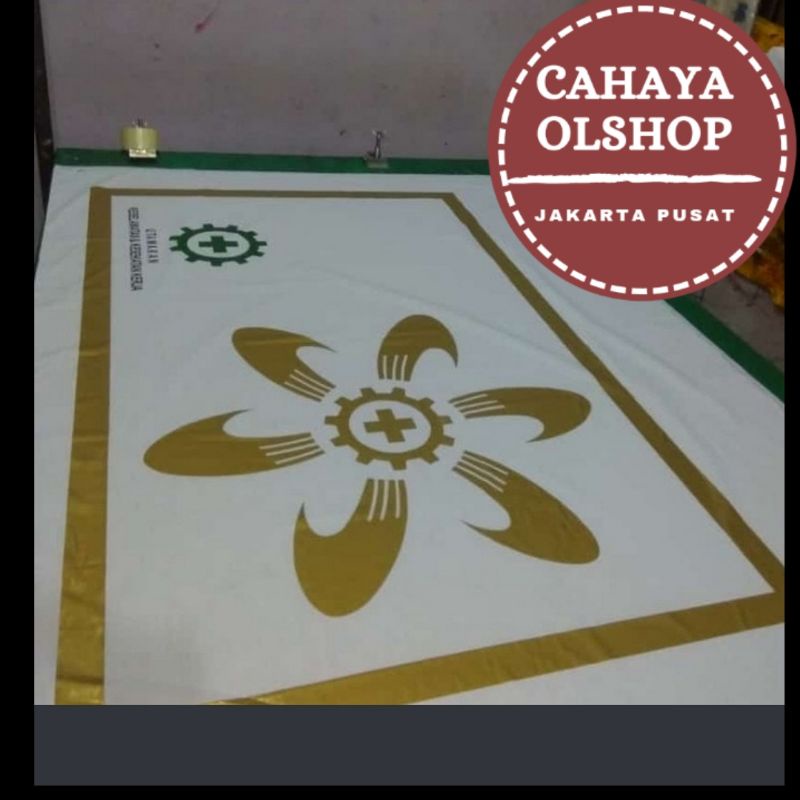 Jual BENDERA K3 EMAS PREMIUM / BENDERA SMK3 / BENDERA SAFETY EMAS 90 x ...