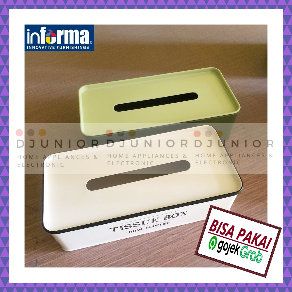 Jual INFORMA - TISSUE BOX / TEMPAT TISU / WADAH KOTAK TISU | Shopee ...