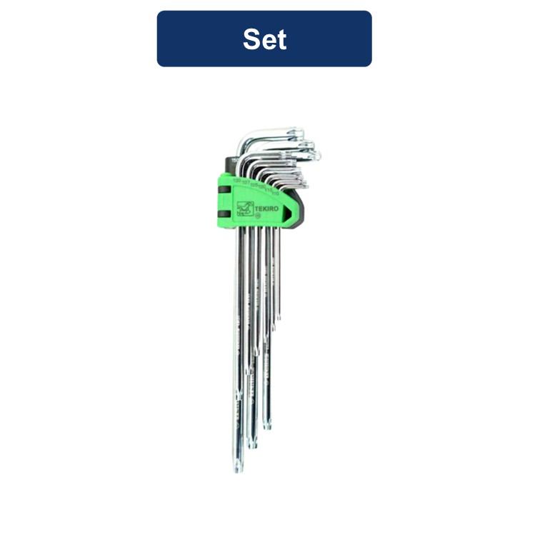 Jual Tekiro Set Kunci L Torx Tanpa Lubang / Torx Allen Key No Hole Set ...