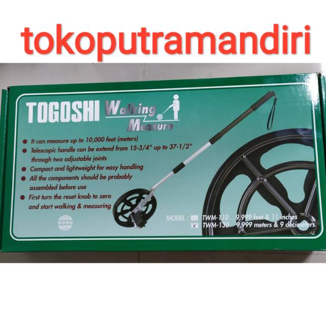 Jual METERAN JALAN TOGOSHI TWM-130 / WALKING MEASURE RODA DORONG ...