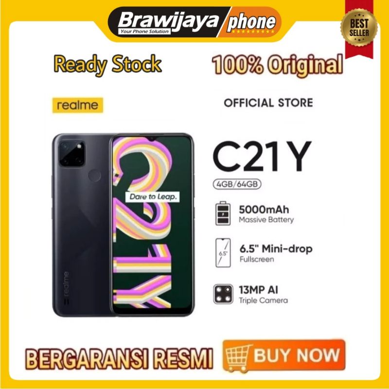 Jual Realme C21Y 4/64 Garansi Resmi | Shopee Indonesia