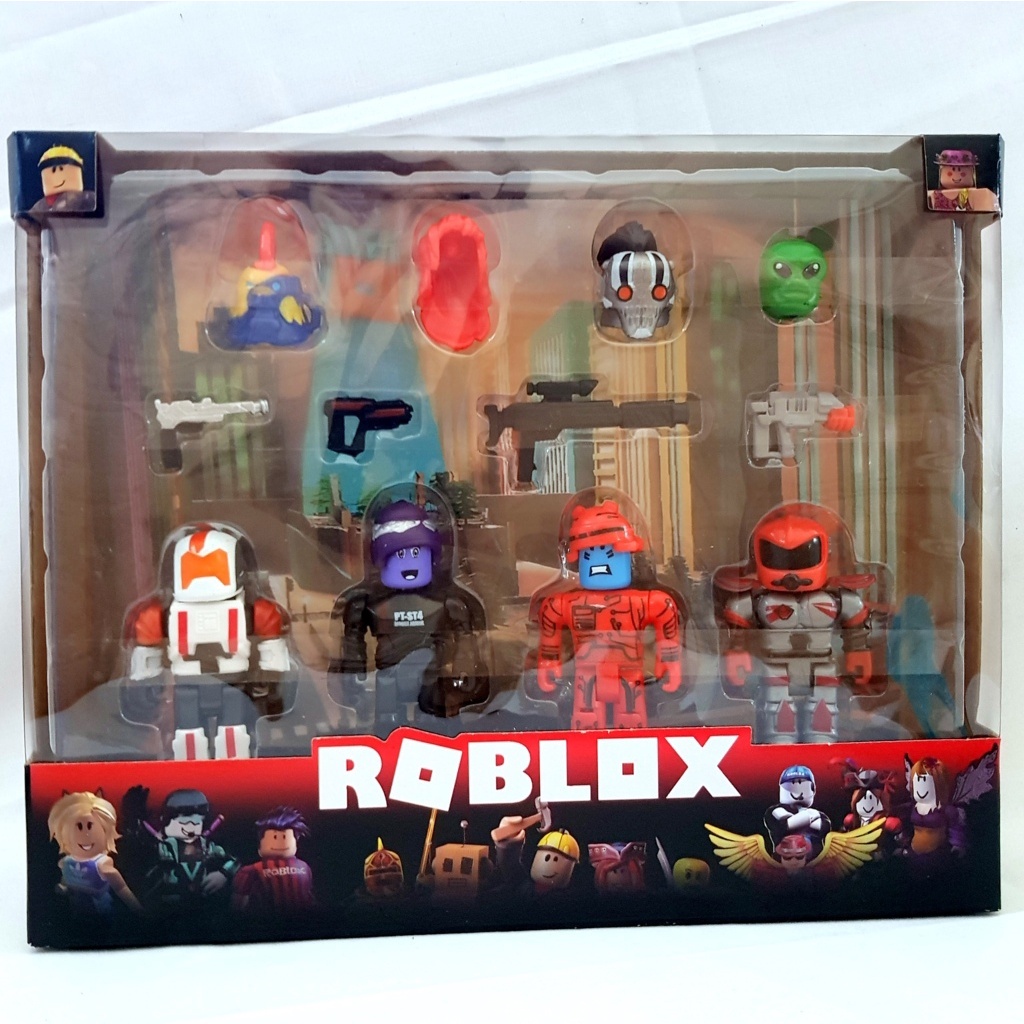 Jual Roblox isi 4 Figur Star Commando Mainan Minifigure anak kreatif ...