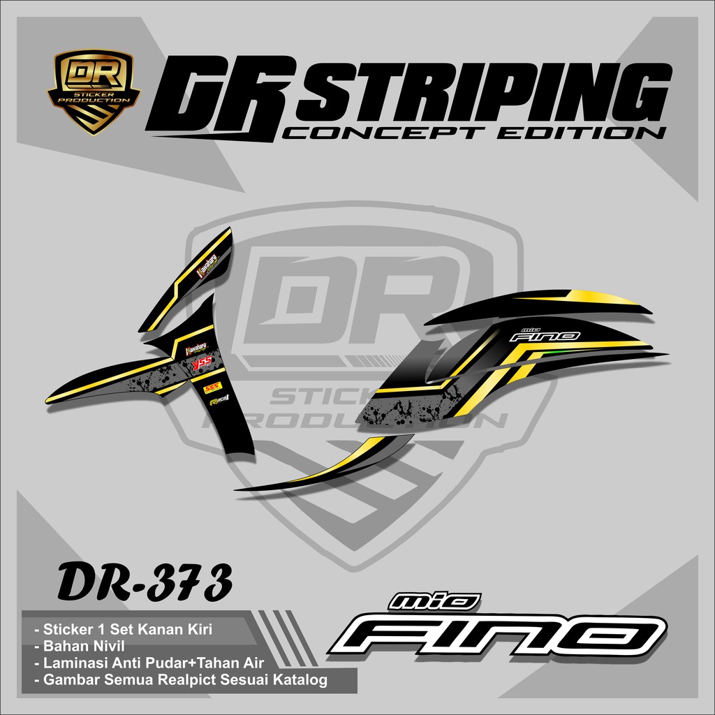 Jual 407 Sticker Striping Fino 125 - Striping Yamaha Fino Desaain ...