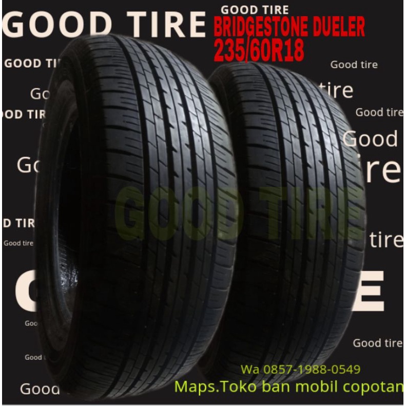 Jual BRIDGESTONE DUELER 235-60-18 R18 RING 18 COPOTAN SEKEN SECOND BEKAS MOBIL CRV PRESTIGE ...