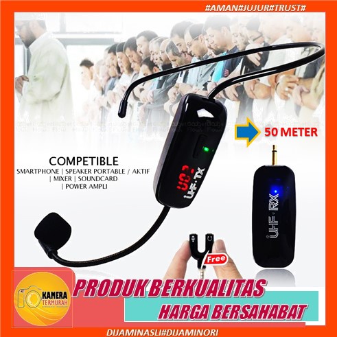 Jual Mikrofon Mic Clip On Wireless Presentasi Tur Imam Masjid Mushola | Shopee Indonesia